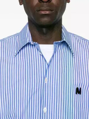 MSGM Striped Logo Shirt