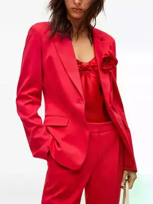 TWINSET Floral-appliqué Blazer - Red
