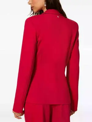 TWINSET Milano Stitch Blazer With Removable Floral Brooch