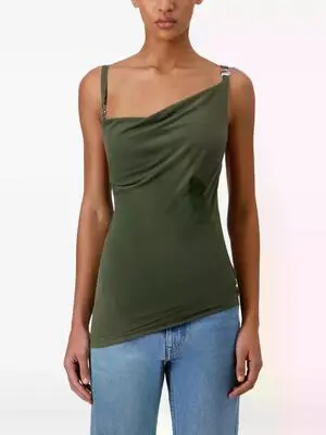 Coperni Draped Strap Logo Blouse