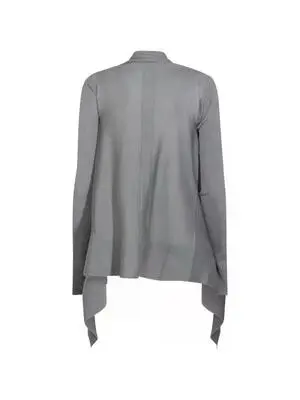 Rick Owens Ribbed-knit Asymmetric Cardigan