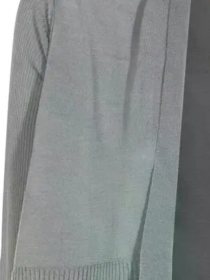 Rick Owens Ribbed-knit Asymmetric Cardigan
