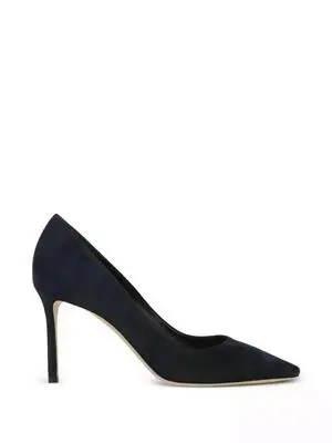 JIMMY CHOO Romy Pointed-toe Suede Pumps - Blue