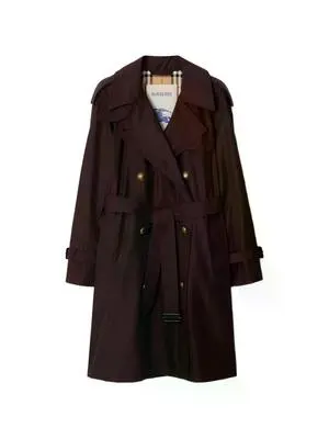 Burberry Double-breasted Trench Coat - Brown