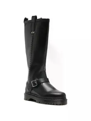Dr. Martens Anistone Round-toe Buckle Boots