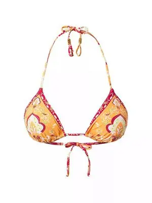 TWINSET Printed Bikini Top - Orange