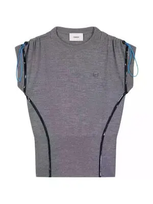 Coperni Cap-sleeves T-shirt - Grey