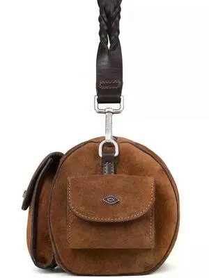 Ba&sh Suede Shoulder Bag - Brown