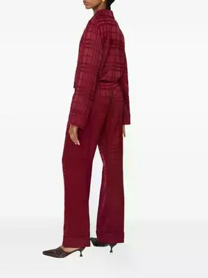 Burberry Check Silk Pajama Trousers