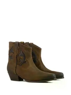 Ba&sh Curtis Leather Boots - Brown