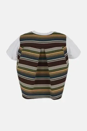 Sacai Horizontal Striped T-shirt