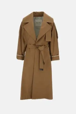 Max Mara Max Mara The Cube Twill Trench Coat Beige