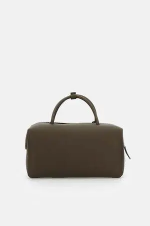 Max Mara Medium Calfskin Bowling Bag - Green