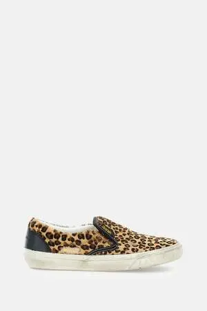 GOLDEN GOOSE Pony Hair Slip-on Sneakers - Multicolor