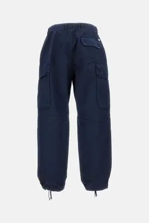 C.P. COMPANY Boxy Micro-reps Cargo Pants With Lens Detail - Blue