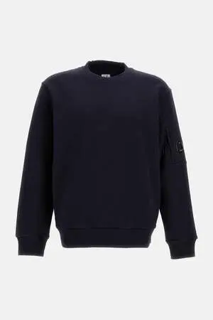 C.P. COMPANY Crewneck Sweatshirt With Lens - Blue