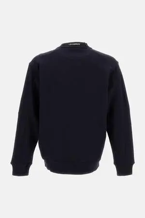 C.P. COMPANY Crewneck Sweatshirt With Lens - Blue