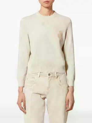 MARANT ETOILE Lanta Logo-detail Pullover - Neutrals