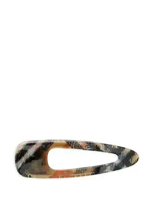 Burberry Check Print Hair Clip - Brown
