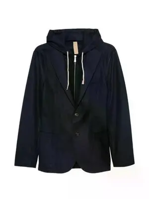 Eleventy Hooded Buttoned Jacket