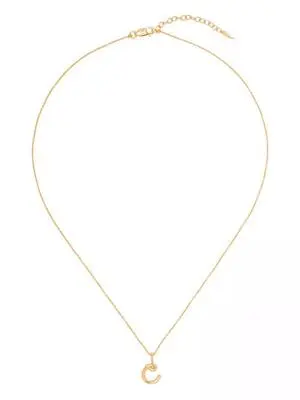 MISSOMA Molten Initial Pendant Necklace - Gold