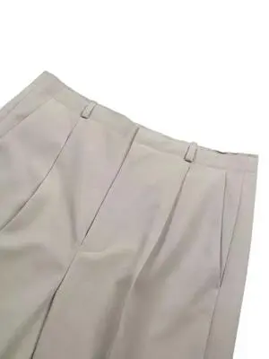 MAISON MARGIELA Pleated Wide-leg Trousers - Neutrals