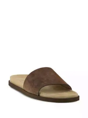 Brunello Cucinelli Suede Strap Sandals