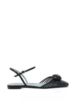 Valentino Garavani Pointed-toe Ballet Flats - Black