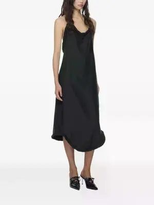 Carven Sleeveless Silk Open Back Dress
