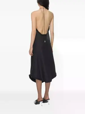 Carven Sleeveless Silk Open Back Dress