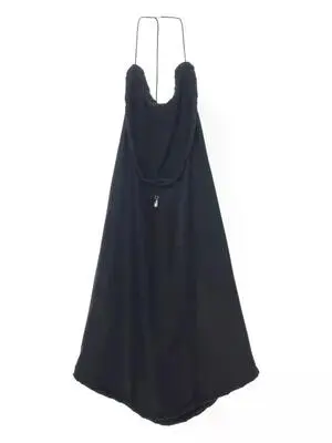 Carven Sleeveless Silk Open Back Dress