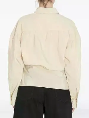 LEMAIRE Lemiare Twisted Crinkled-effect Shirt - Neutrals