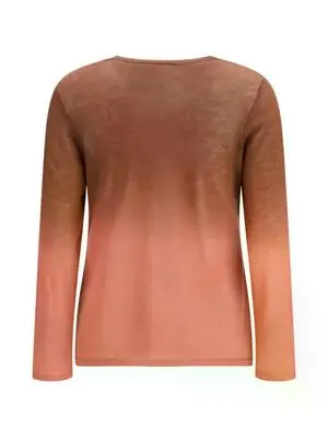 MIRROR IN THE SKY Degraded-effect T-shirt