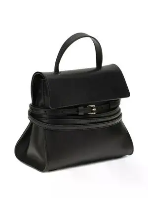 Moschino Leather Tote Bag With Buckle