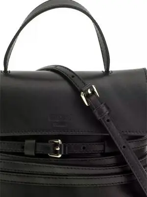Moschino Leather Tote Bag With Buckle