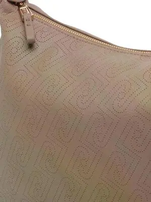 Liu Jo Logo Zip Shoulder Bag - Neutrals