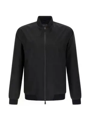 Herno Zip-up Bomber Jacket - Black