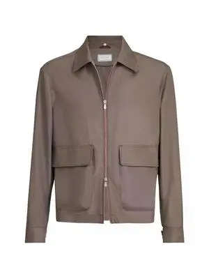 Brunello Cucinelli Flap-pocket Jacket - Brown