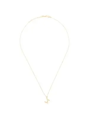 MISSOMA Mini Curly Molten Initial Necklace - Gold