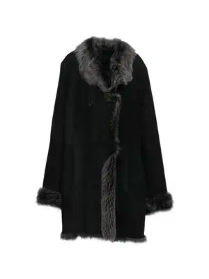 ROMEO GIGLI 1990s Fur Trim Coat