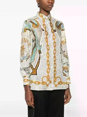Hermès 1990s Chain-print Shirt