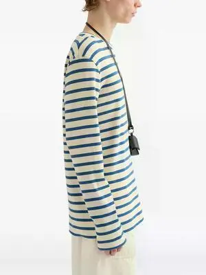 JIL SANDER Striped Cotton Vest