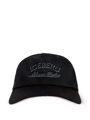 Iceberg Embroidered Baseball Cap - Black