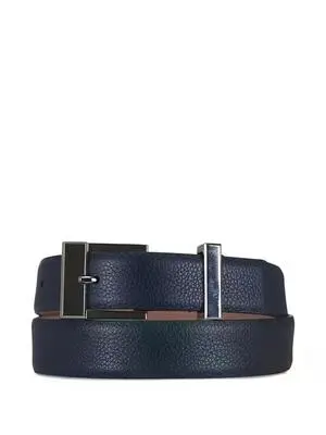Khaite Manhattan Buckle Leather Belt - Blue