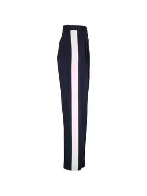 TWP Sulli Stripe Wide-leg Trousers - Blue