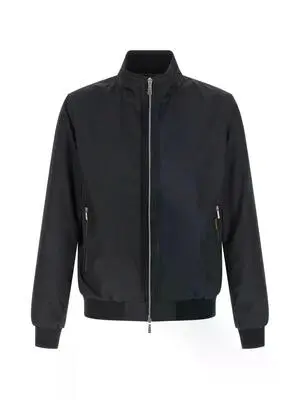 MOORER Manetti-wk Zip-up Bomber Jacket - Blue