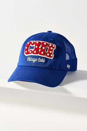 '47 Pearl Embellished Baseball Cap - Cubs
