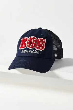 '47 Pearl Embellished Baseball Cap - Red Sox