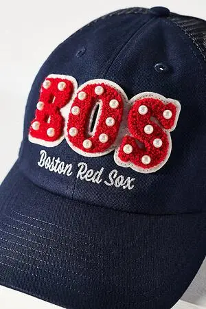 '47 Pearl Embellished Baseball Cap - Red Sox