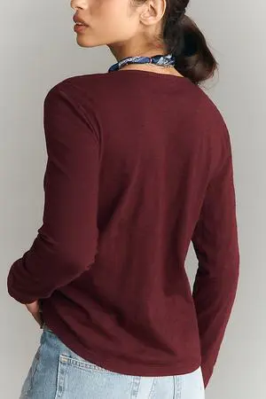 Wilt Button-front Cargo Shirt Top - Dark Wine